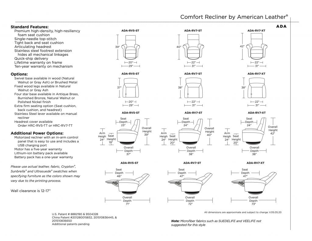 Ada Comfort Recliner | American Leather | Indoor Furniture